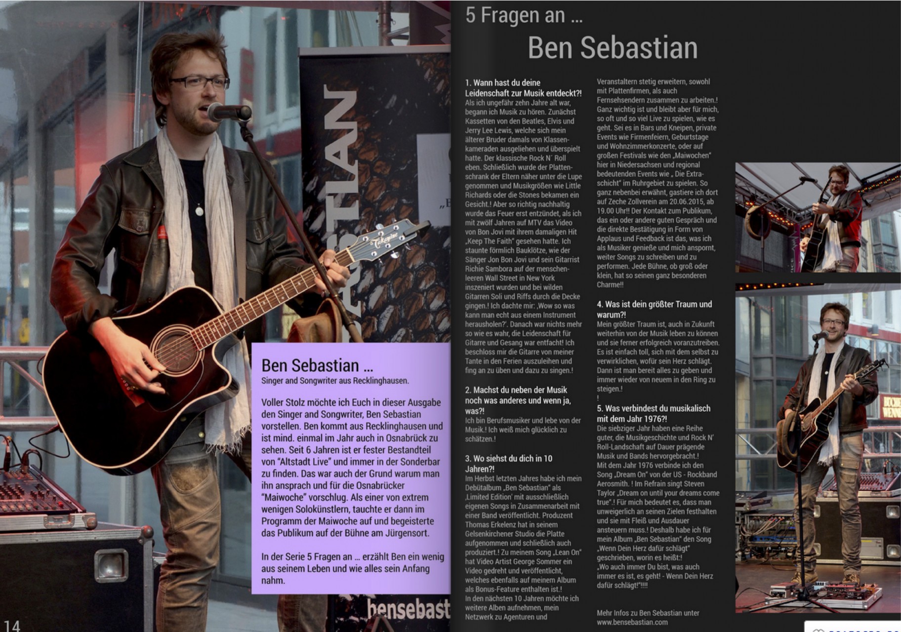 5 Fragen an Ben Sebastian – Ben Sebastian